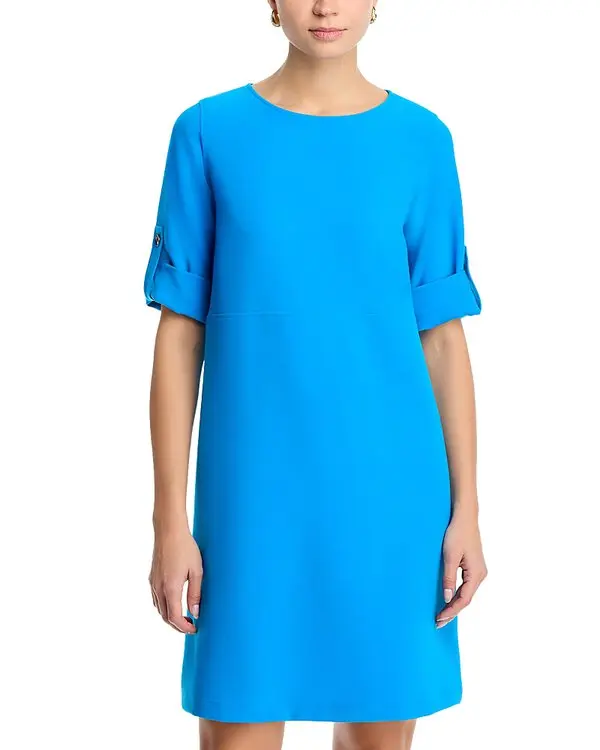 Caroline Rose Tabi Tee Shirt Dress - Vivid Blue