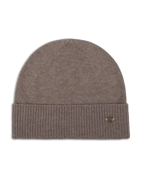 Ted Baker London Wool & Cashmere Knit Beanie - Camel