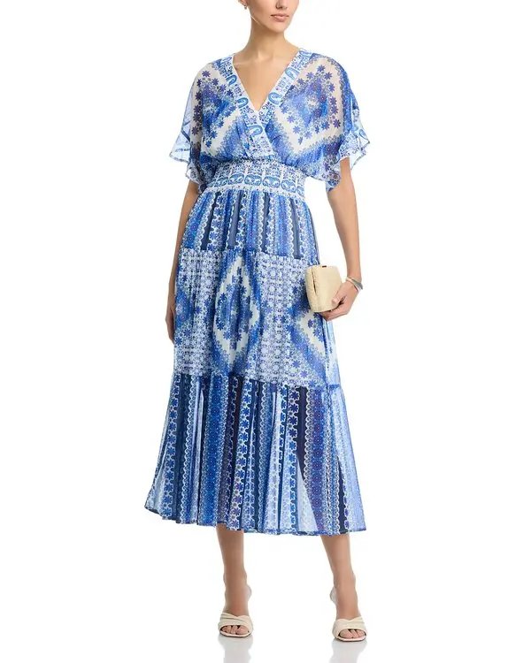 KOKO + MASON Blouson Midi Dress