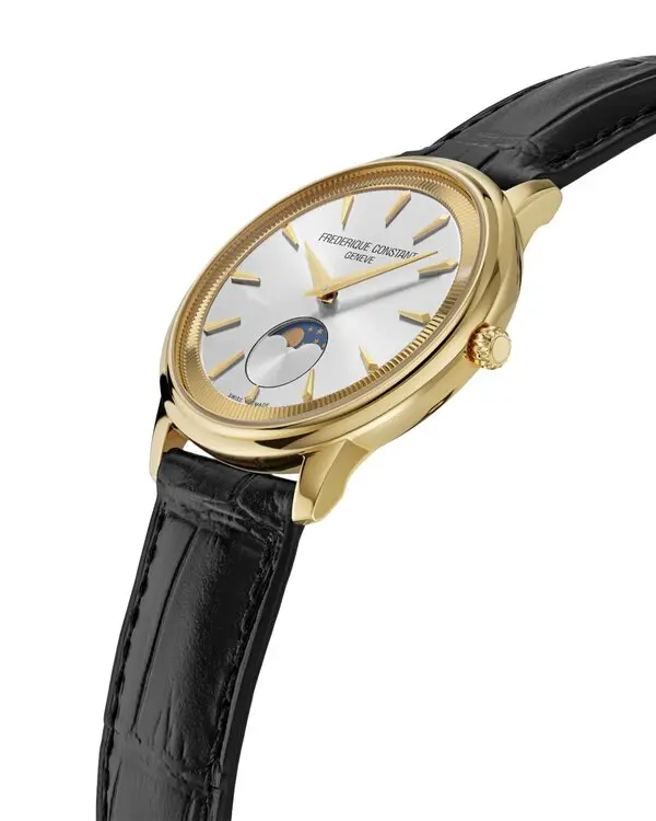 FREDERIQUE CONSTANT Moneta Moonphase Watch 37mm - Black/two-tone