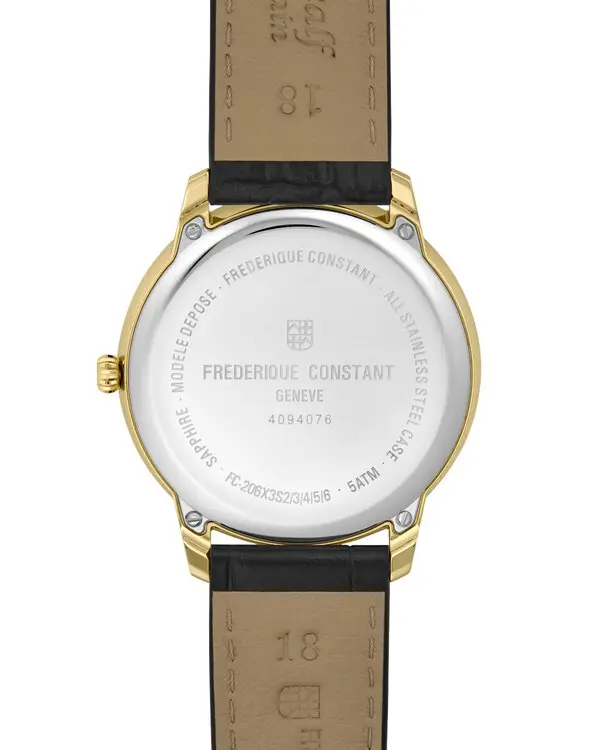 FREDERIQUE CONSTANT Moneta Moonphase Watch 37mm - Black/two-tone