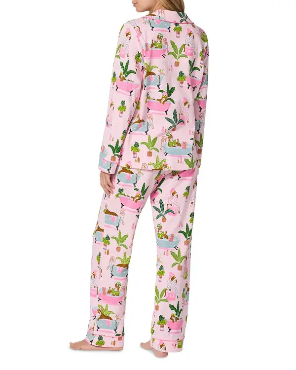BEDHEAD PAJAMAS Long Sleeve Classic Stretch Jersey Pajama Set - Spa Day