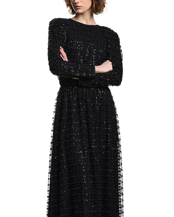 Emporio Armani Beaded Tulle Gown