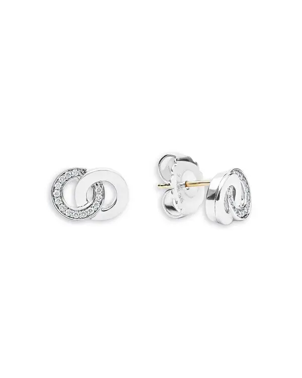 Lagos Sterling Interlocking Stud Earrings