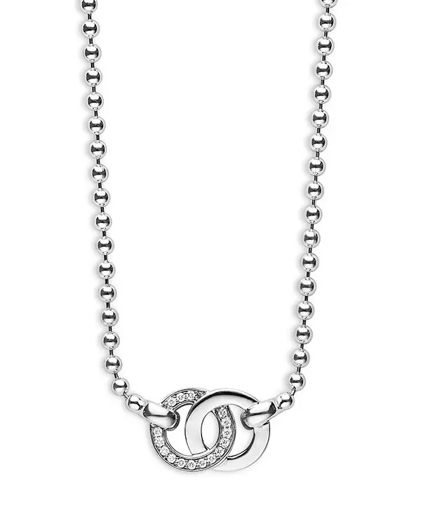 Lagos Sterling Interlocking Pendant Necklace - Silver