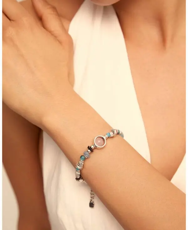 UNODE50 Textured Stone Crystal Bracelet