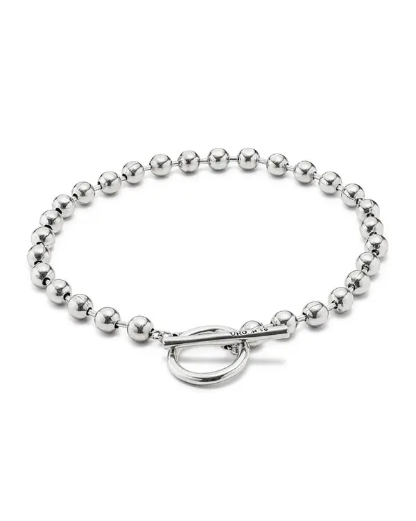 UNODE50 Clasped Bead Necklace - Silver