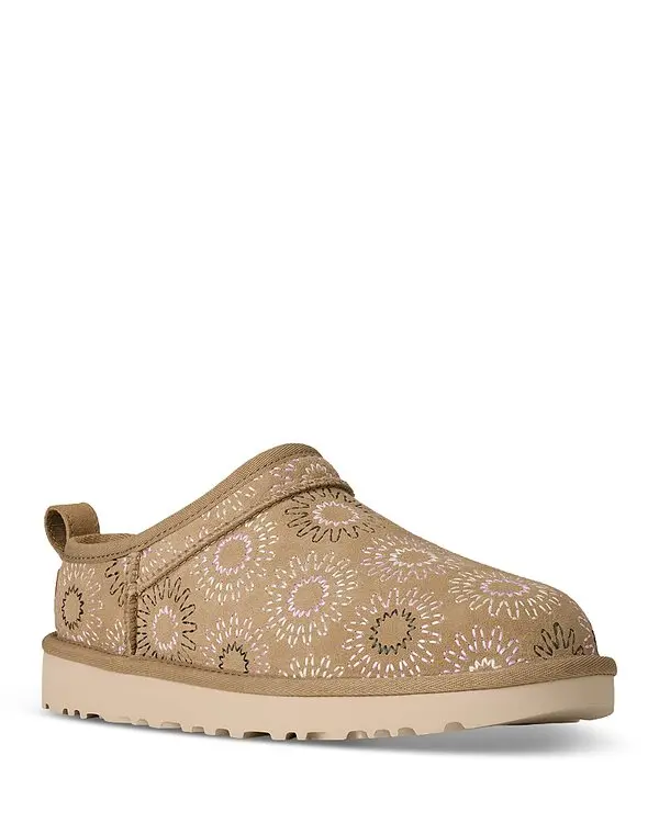 UGG Classic Sun Stitch Suede Mini Boots
