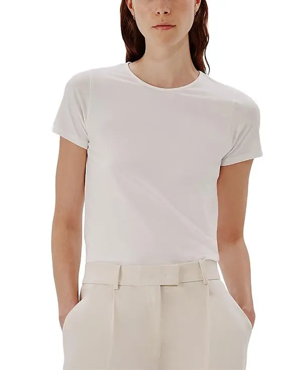 Another Tomorrow Fitted Tee - White