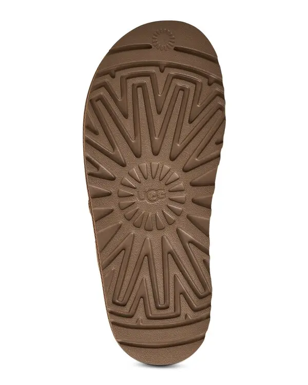 UGG Greenport Cross Strap Slides - Chestnut