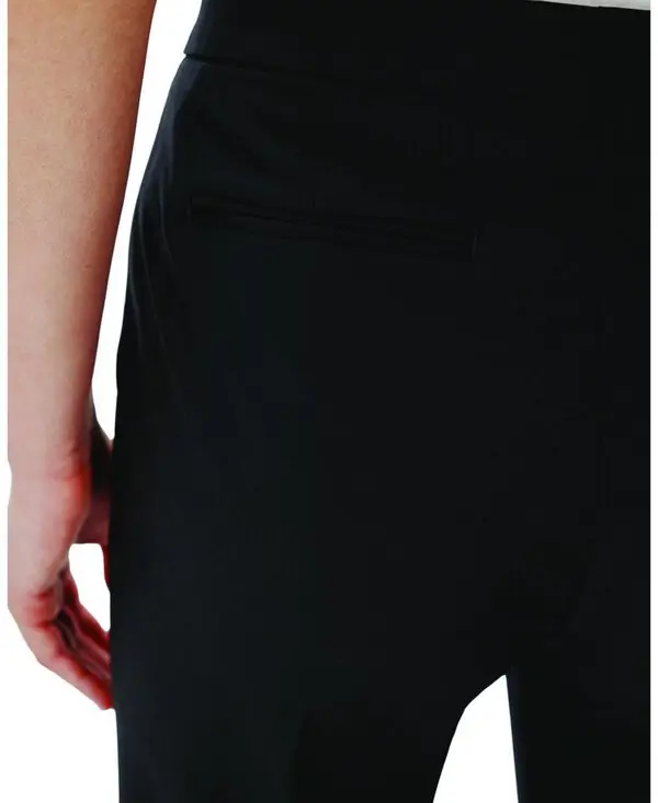 Another Tomorrow Classic Straight Leg Trousers - Black