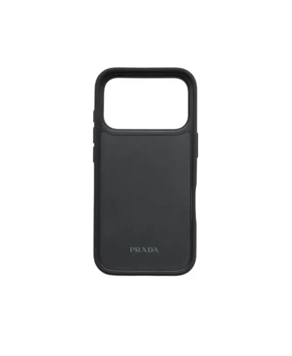 Prada Saffiano Leather Case For Iphone 17 Pro - Black
