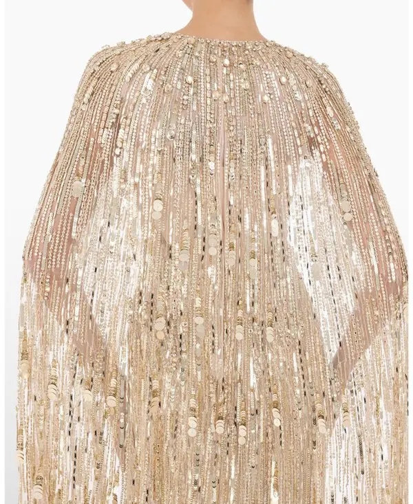Jenny Packham Elio Sequin-embellished Maxi Gown - Illusion