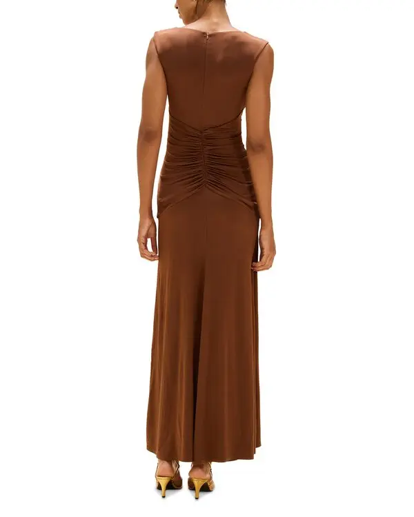 PatBO Moonlit Jersey Plunge Neck Gown