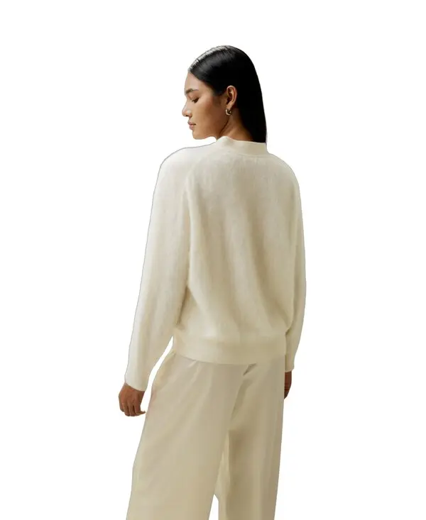 Lilysilk Hestia Cashmere Cardigan - White