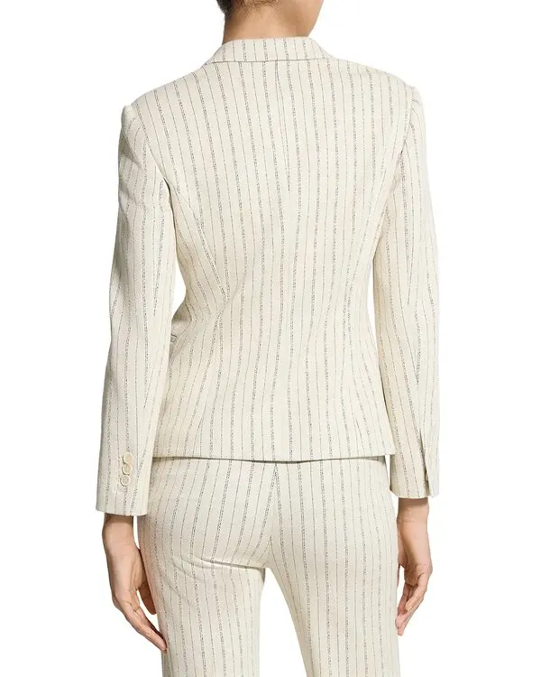 Theory Striped Three-button Jacket