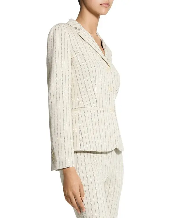Theory Striped Three-button Jacket