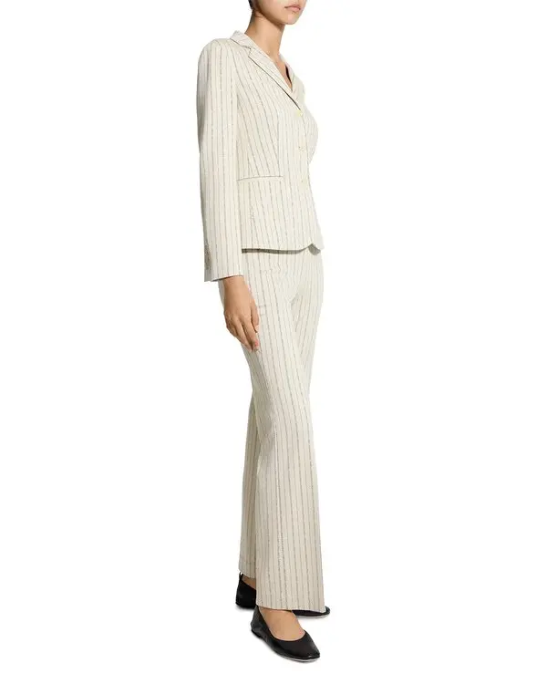 Theory Striped Three-button Jacket