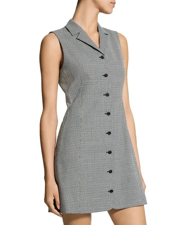 Theory Sleeveless Tailored Button Dress