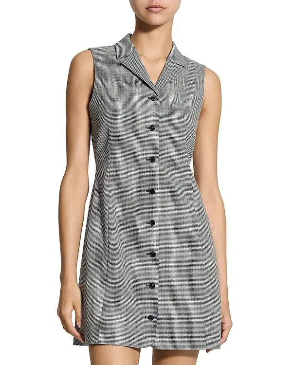 Theory Sleeveless Tailored Button Dress
