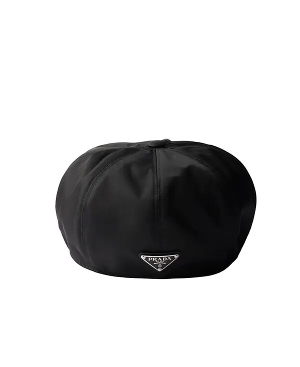 Prada Re-nylon Newsboy Cap - Black