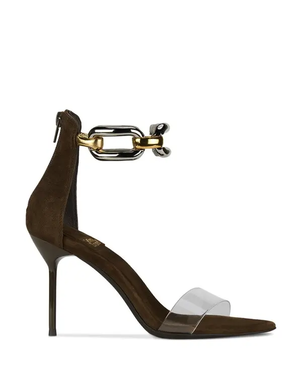 Jeffrey Campbell Cuff Link Ankle Strap Heeled Sandals