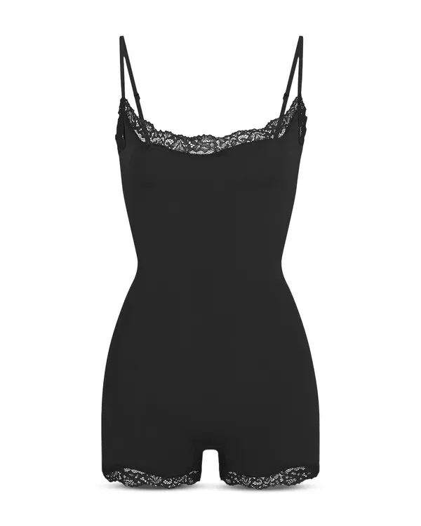 SKIMS Fits Everybody Lace Onesie - Onyx