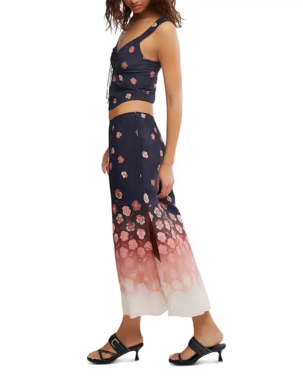 Free People Top And Skirt Set - Espresso