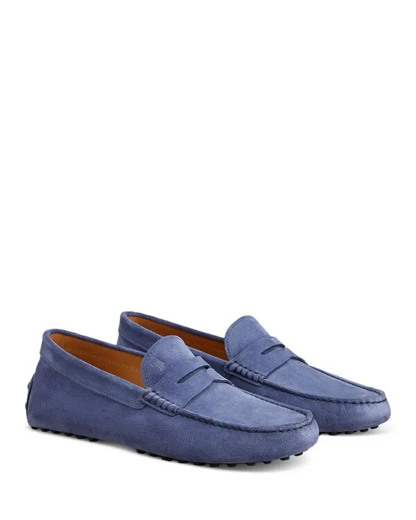 TOD'S Gommino Driving Moccasin Loafers - Blue