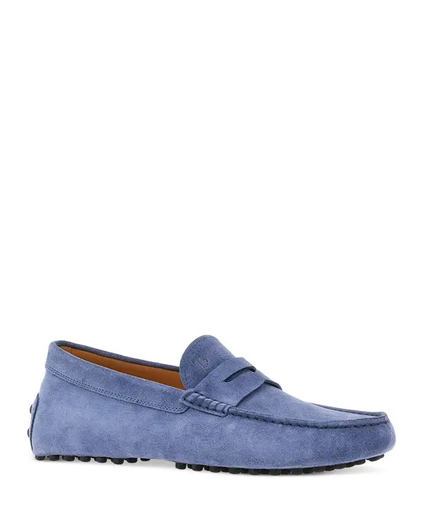 TOD'S Gommino Driving Moccasin Loafers - Blue