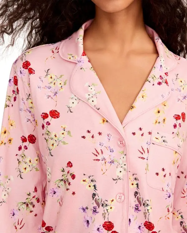 PETITE PLUME Brilliant Botanical Pima Cotton Jersey Pajama Set