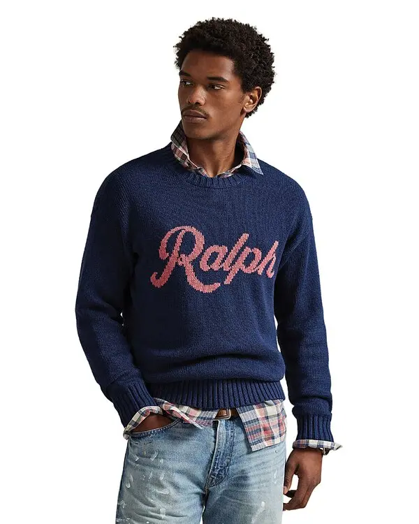Polo Ralph Lauren Ralph Logo Sweater - Dark Cobalt/white