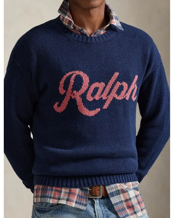 Polo Ralph Lauren Ralph Logo Sweater - Dark Cobalt/white