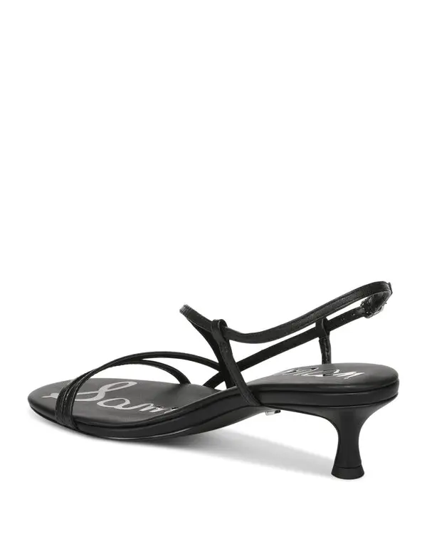 Sam Edelman Cora Kitten Heel Sandals - Black