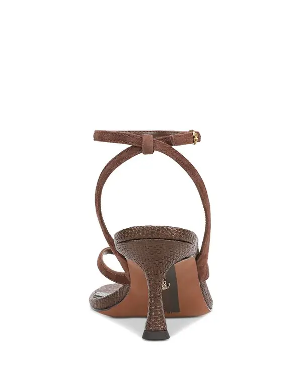 Sam Edelman Pax Ankle Strap Thong Sandals - Ande Brown