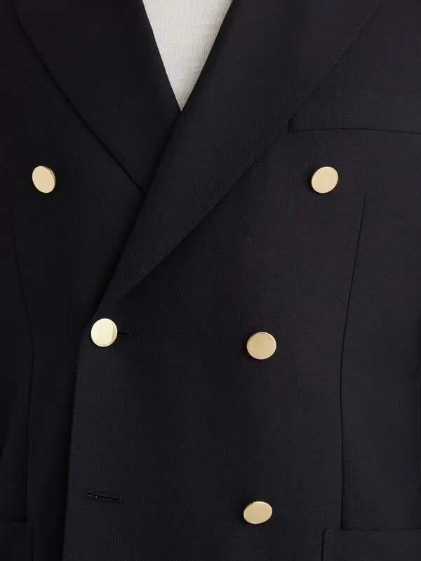REISS Captain Hopsack Double-breasted Blazer