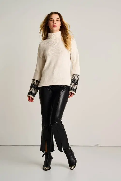 Lisa Todd Wonderland Nordic Pullover Sweater - Snow