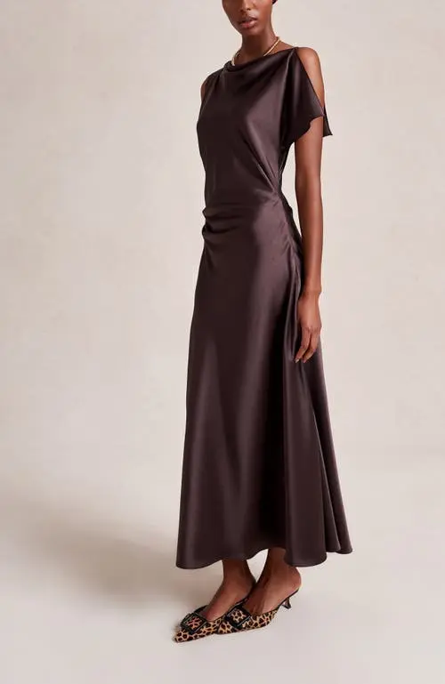 LA LIGNE Satin Moira Midi Dress