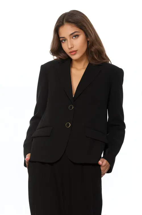 ALEXIA ADMOR Relaxed Fit Blazer - Black