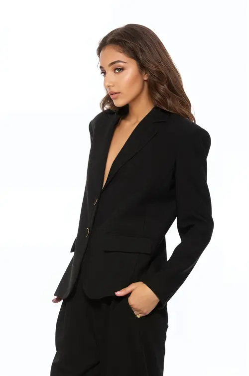 ALEXIA ADMOR Relaxed Fit Blazer - Black