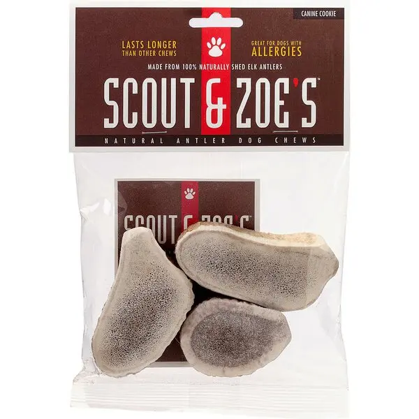 SCOUT & ZOE'S Elk Antler Canine Cookies - Multicolored