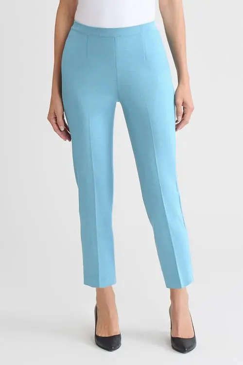 Ming Wang Knit Straight-leg Ankle Pants
