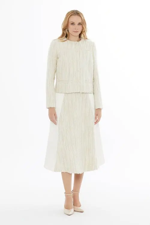 GIZIA Button-front Layering Jacket