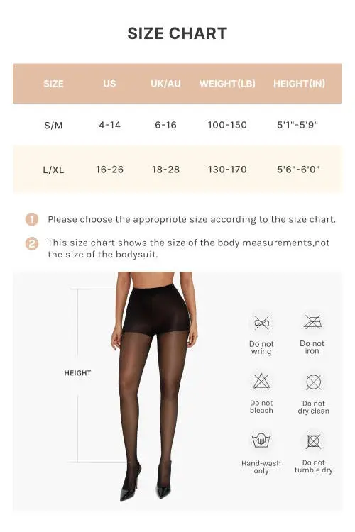 SHAPELLX Bare Essentials Skin Flow Sheer Shaping 2-pack Tights - Black