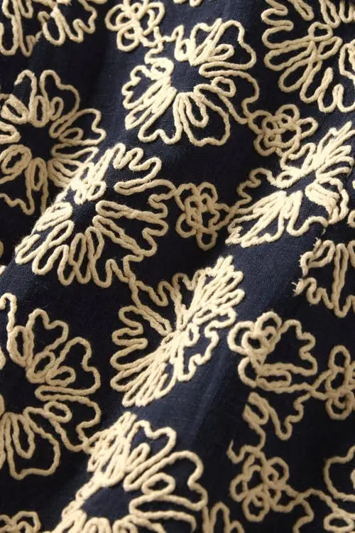 MARIE OLIVER Sasha Floral Embroidered Midi Skirt - Blossom