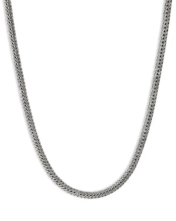 John Hardy Sterling Icon Woven Chain Link Necklace - Silver