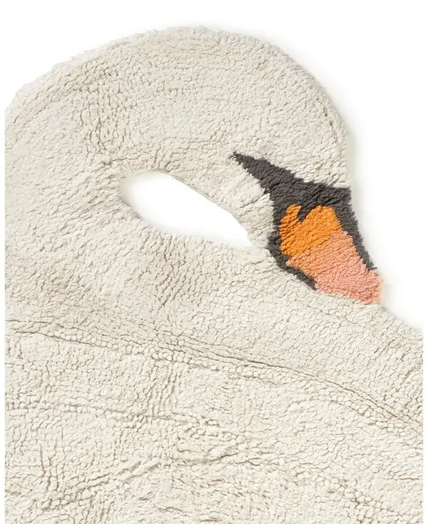 LORENA CANALS Swan Lake Washable Swan Rug 3'11x3'3 Area Rug