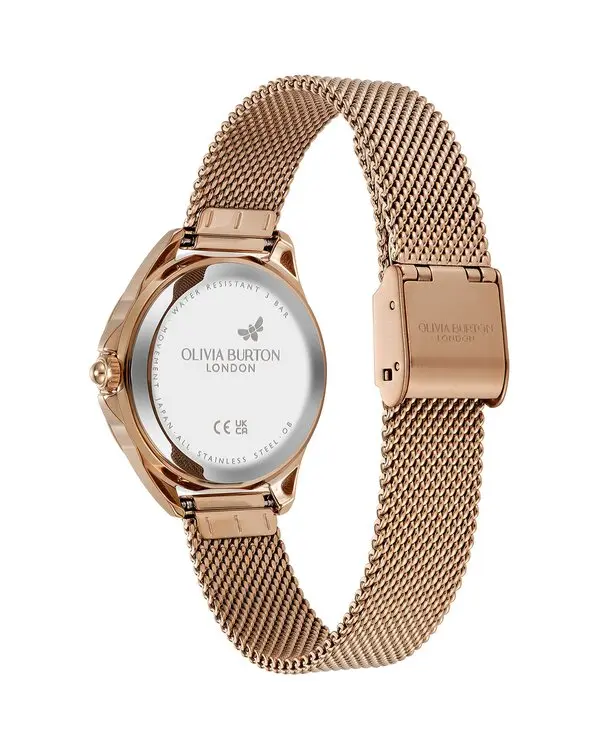 OLIVIA BURTON Azure Mesh Watch - Pink/gold