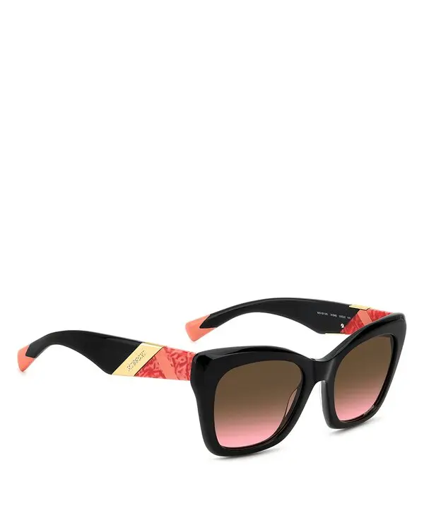 Missoni Rectangular Sunglasses, 53mm