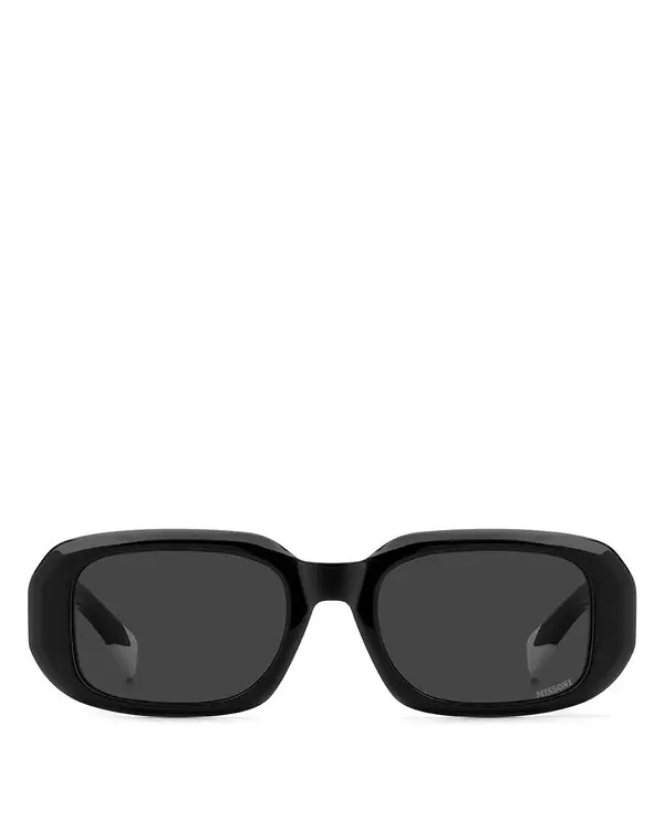 Missoni Rectangular Sunglasses, 52mm - Black
